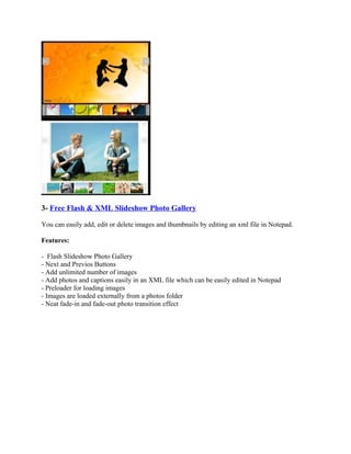 19 free flash photo galleries | DOC | Shareware and Freeware | Computer Software and Applications