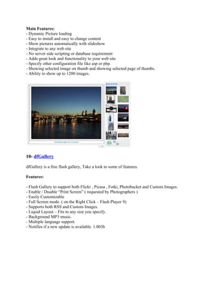 19 free flash photo galleries | DOC | Shareware and Freeware | Computer ...