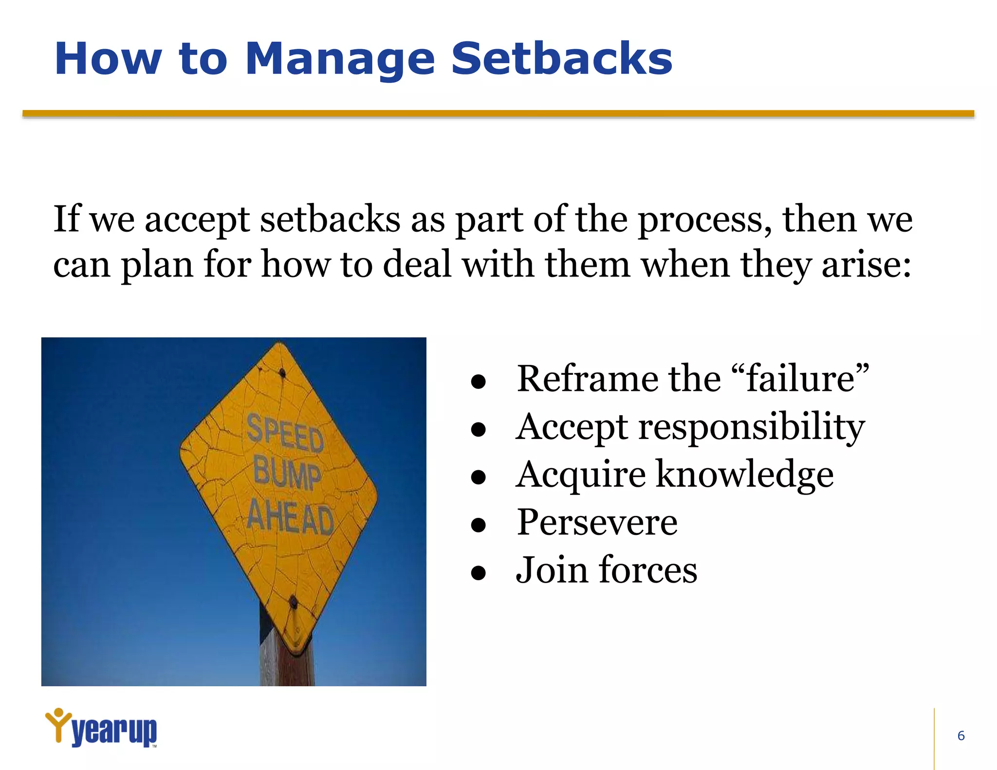 19 goal setting and managing setbacks | PPTX | Resume Writing and ...