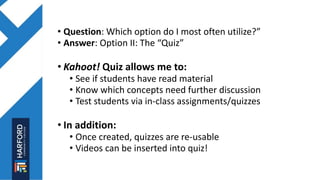 Active Learning Using Kahoot, a Free Polling Software | PPTX