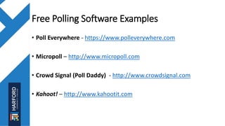 Active Learning Using Kahoot, a Free Polling Software | PPTX