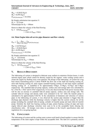 DESIGN CALCULATION FOR EQUIPMENT AND COMPONENTS SPECIFICATION OF ...