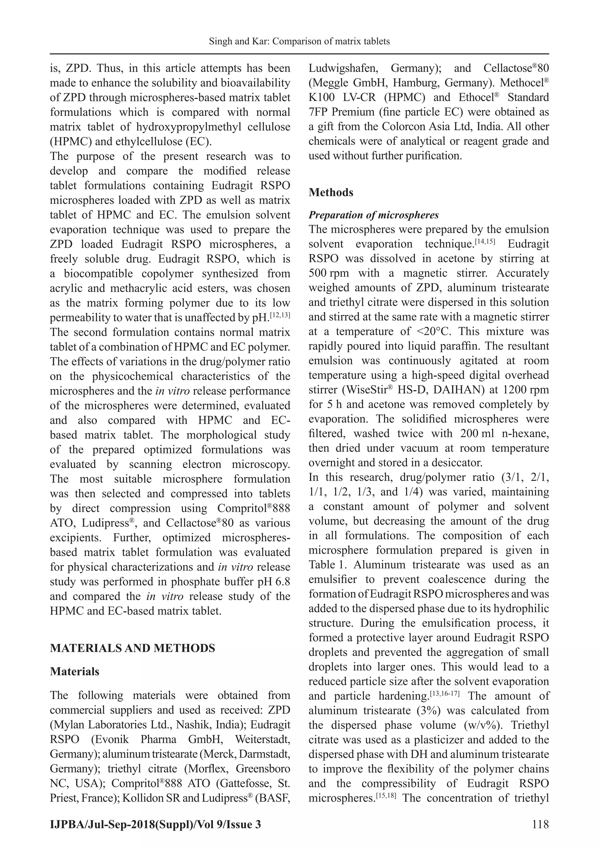 Comparison between Oral Delivery of Eudragit RSPO Microsphere-Based ...