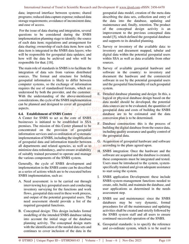Implementation Concepts of Sudan Integrated Geospatial Information Frame | PDF