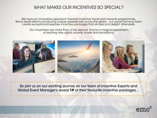 19 Incredible Incentive Trip Packages | PDF
