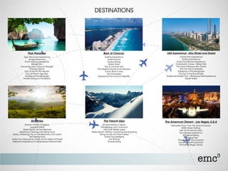 19 Incredible Incentive Trip Packages | PDF