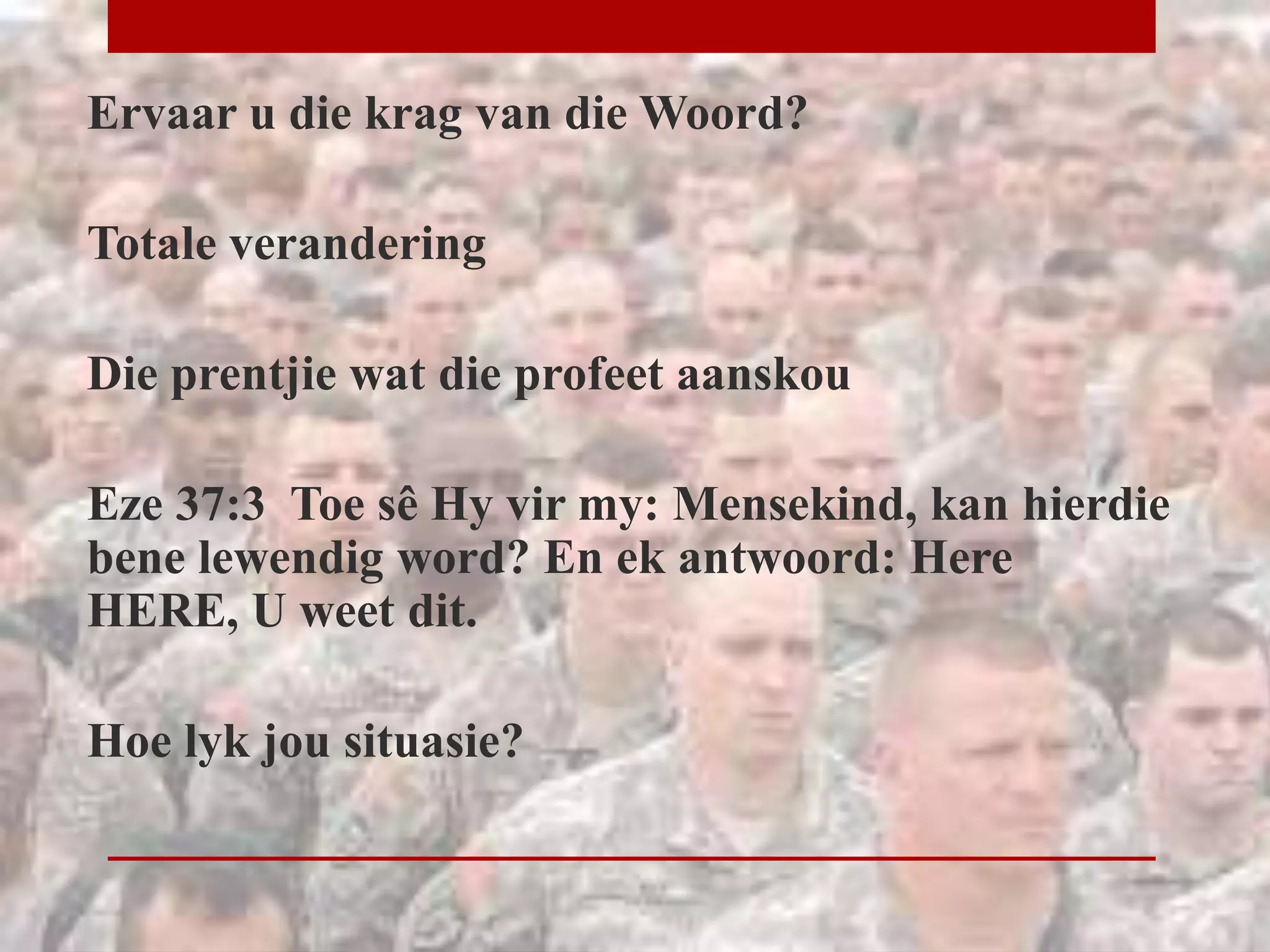 19 jan 2014 n weermag uit die begrafplaas | PPTX