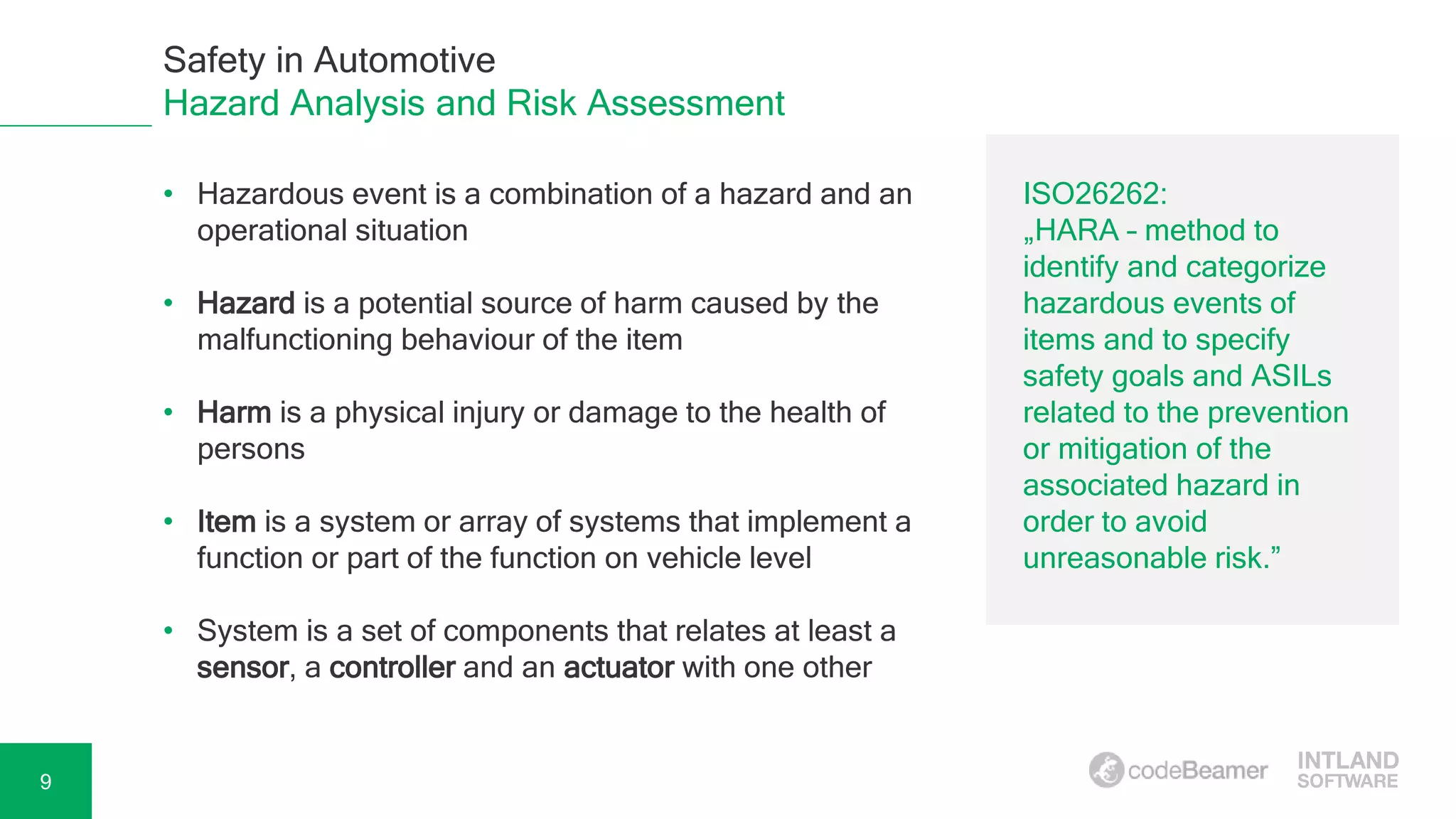 19 Jun 2018 - Hazard Analysis and Functional Safety Compliance | PPTX