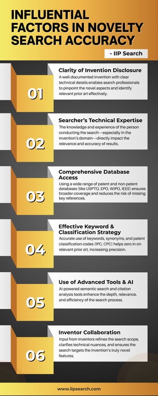 Top 6 Factors That Influence Novelty Search Accuracy | IIP Search | PDF