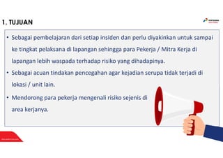 19 juni Safety Alert HFI_Jari Tangan Kiri Terluka Saat Mereposisi Power ...