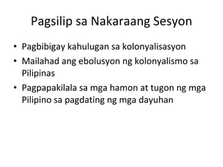 Kolonyalismo-pulitikal na aspeto | PPT