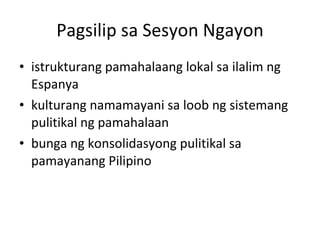 Kolonyalismo-pulitikal na aspeto | PPT