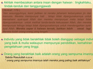 19 konsep akhlak (nik afifah shahirah rahimi) | PPT