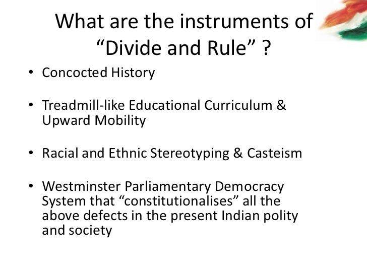 Freeing India Of Divide Rule Freeing India Of Divide Rule