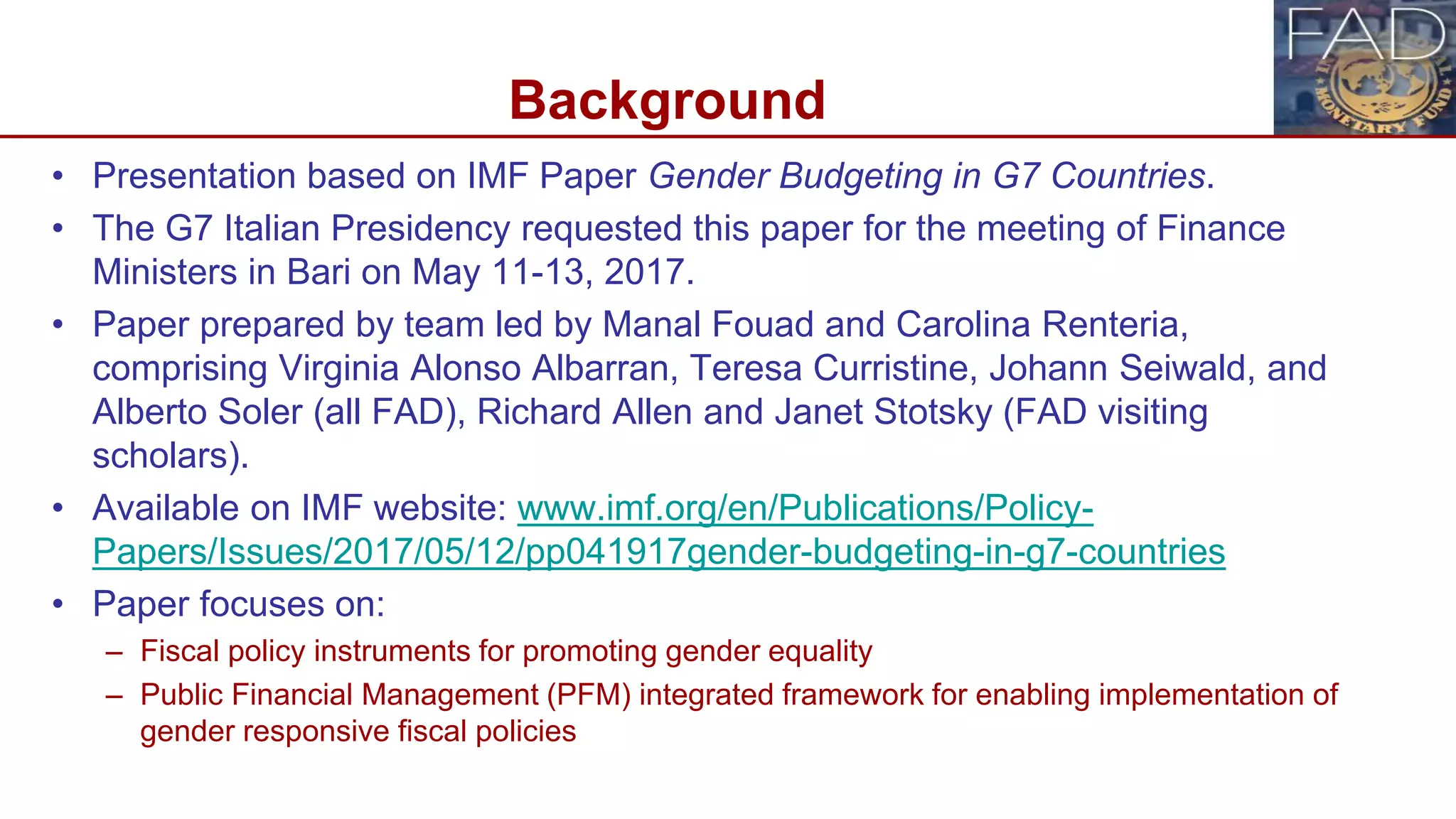 Gender Budgeting and the Sustainable Development Goals (SDGs) - Teresa ...