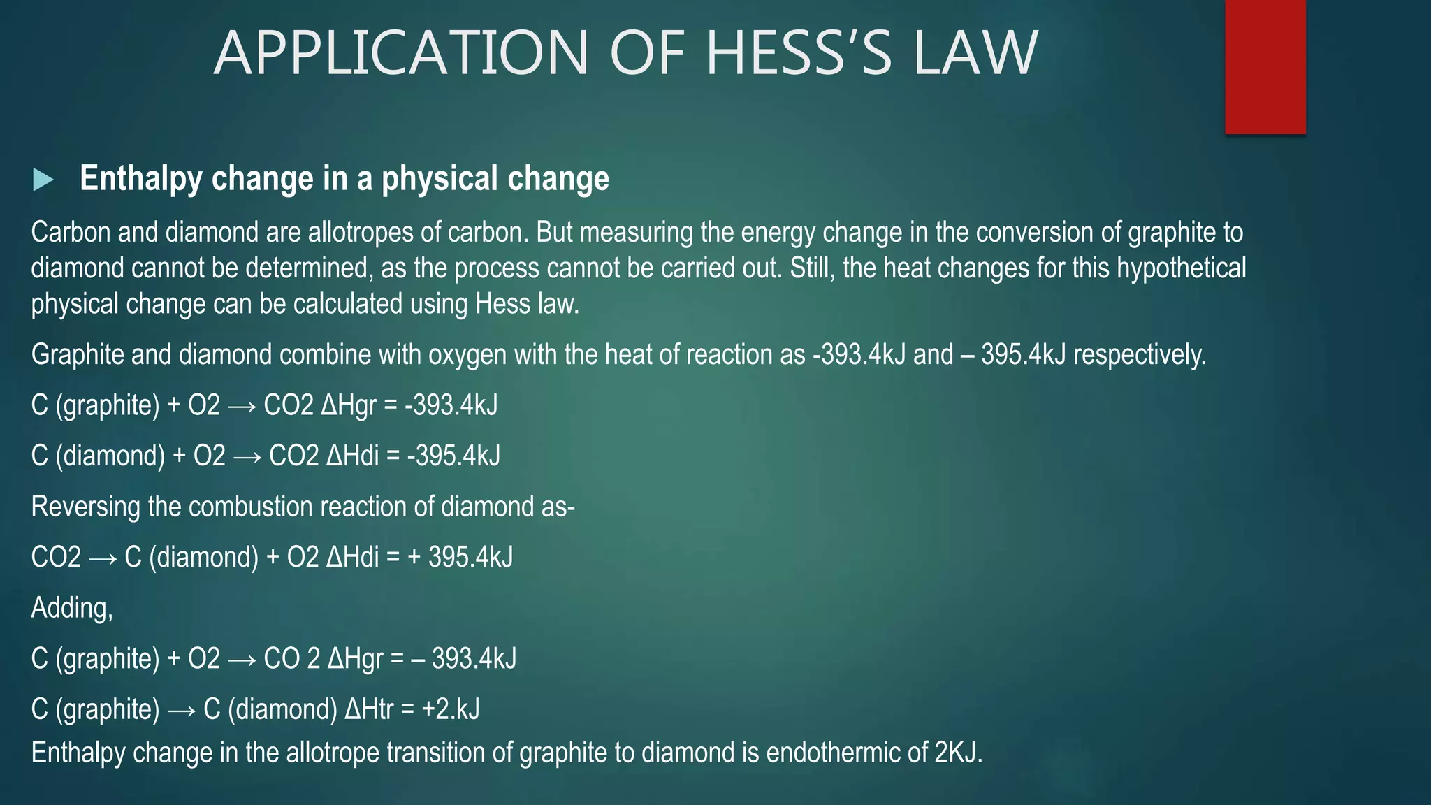 Hess's Law With Importance and Application | PPTX