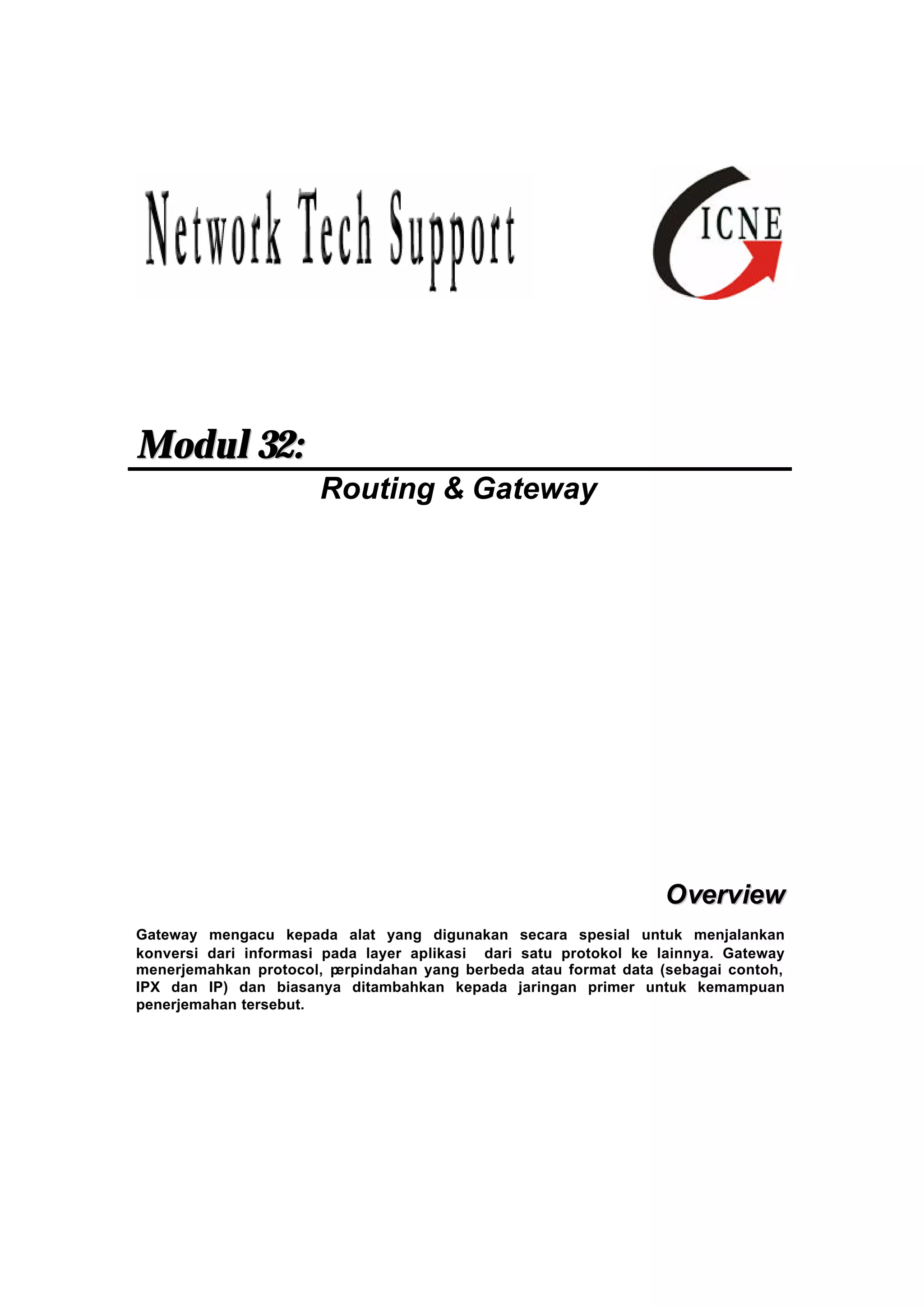 19modul 32 routing-gateway | PDF
