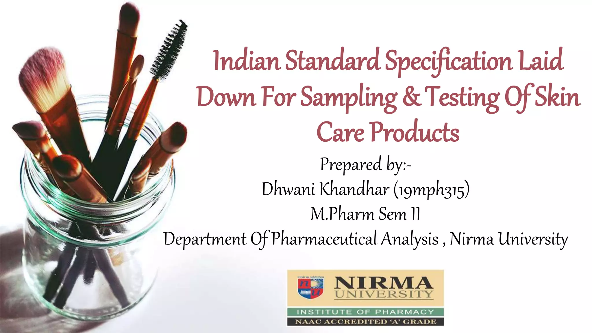 Indian standard specification laid down for sampling and testing of ...