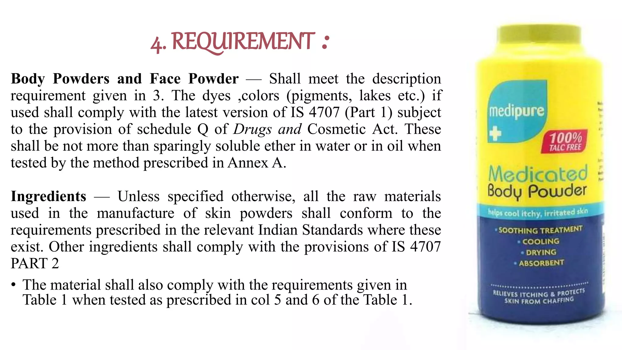 Indian standard specification laid down for sampling and testing of ...