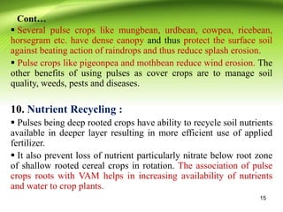 Role of Pulses in Conservation Agriculture | PPTX