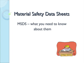 19 MSDS.ppt ( material safety data sheet) | PPT