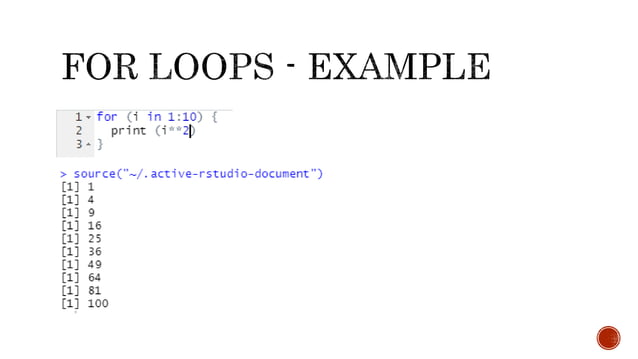 Loops in R | PPT