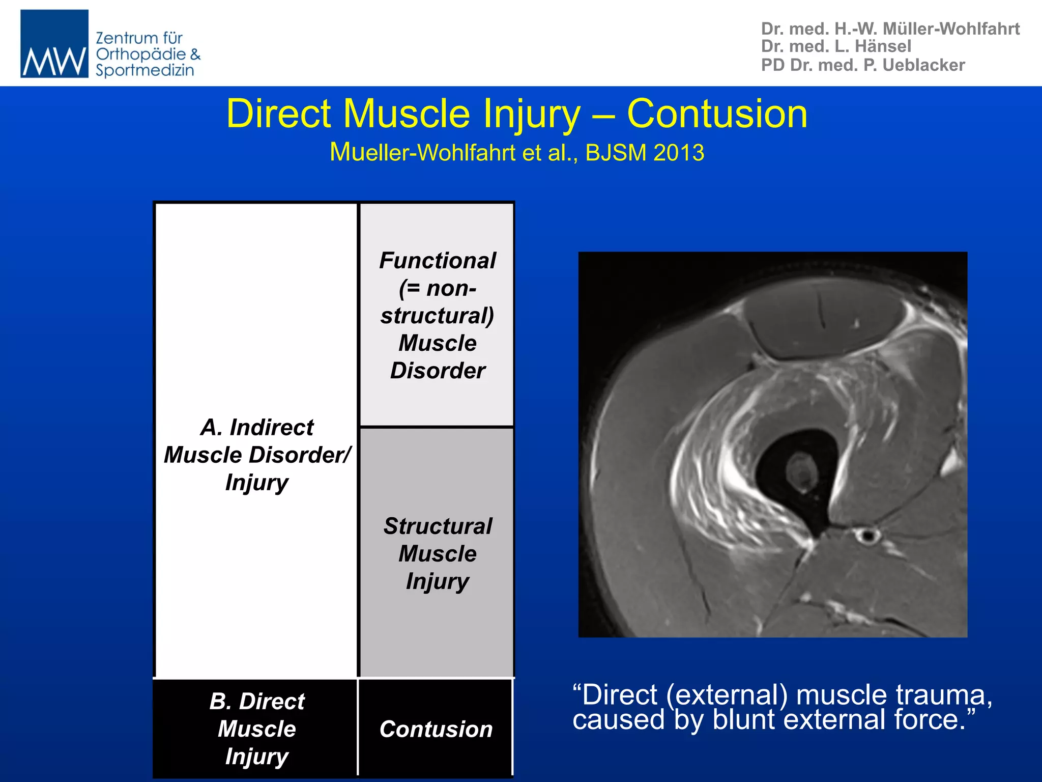 Bryan English - classification of muscle injuries in sport | PDF