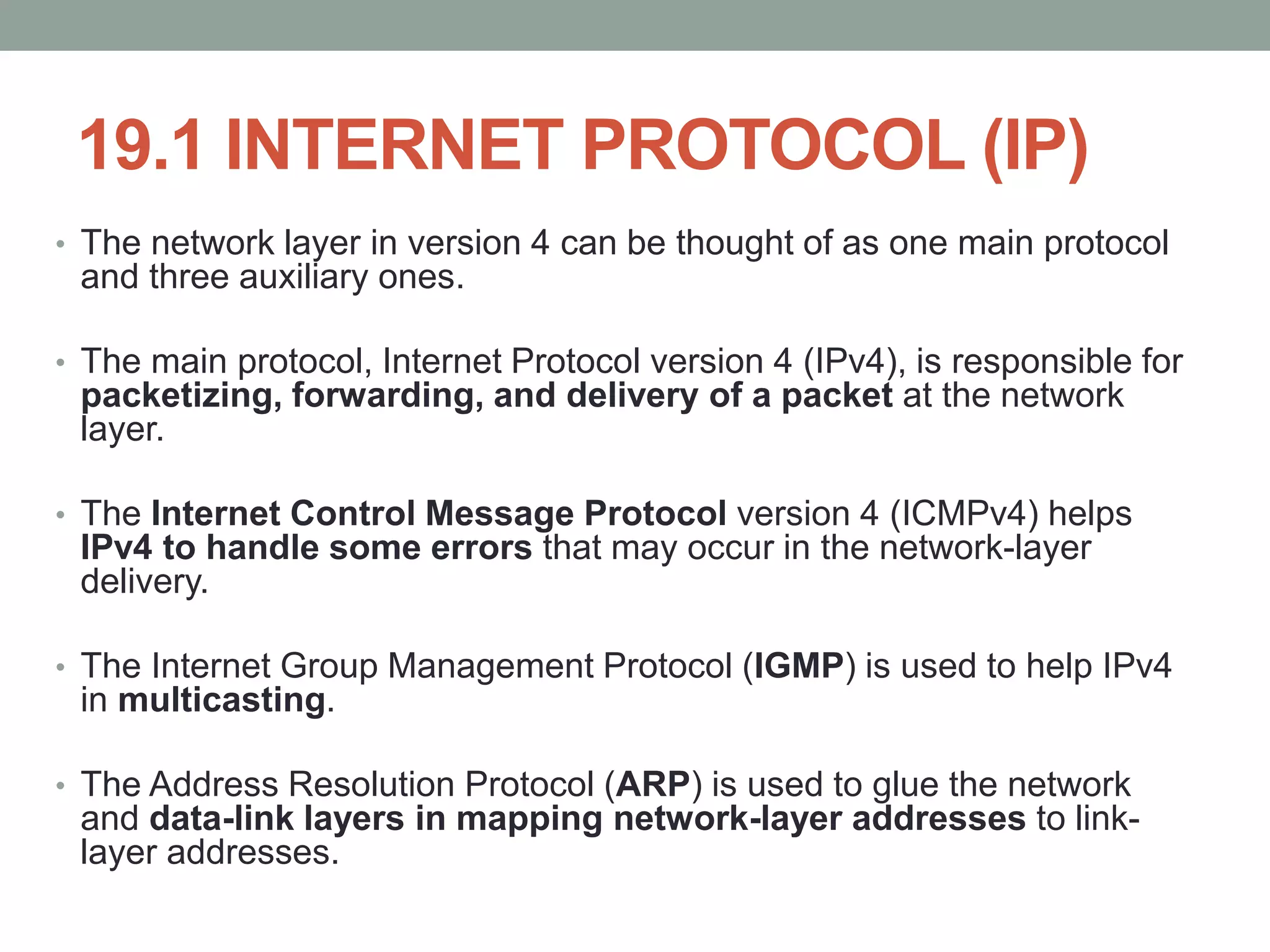 19 Network Layer Protocols | PPTX