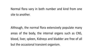 DPT - Normal flora of body | PPTX