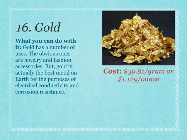 19 of the most expensive substances on earth | PPT