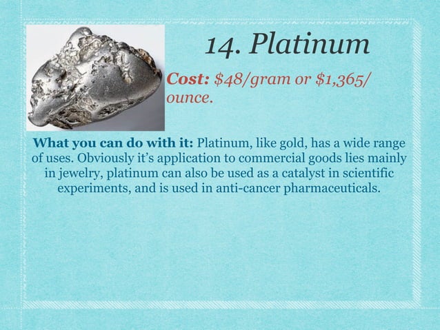 19 of the most expensive substances on earth | PPT