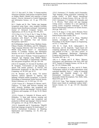 Kinect Sensor based Indian Sign Language Detection with Voice Extraction | PDF