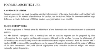 GROUP TRANSFER POLYMERIZATION | PPTX