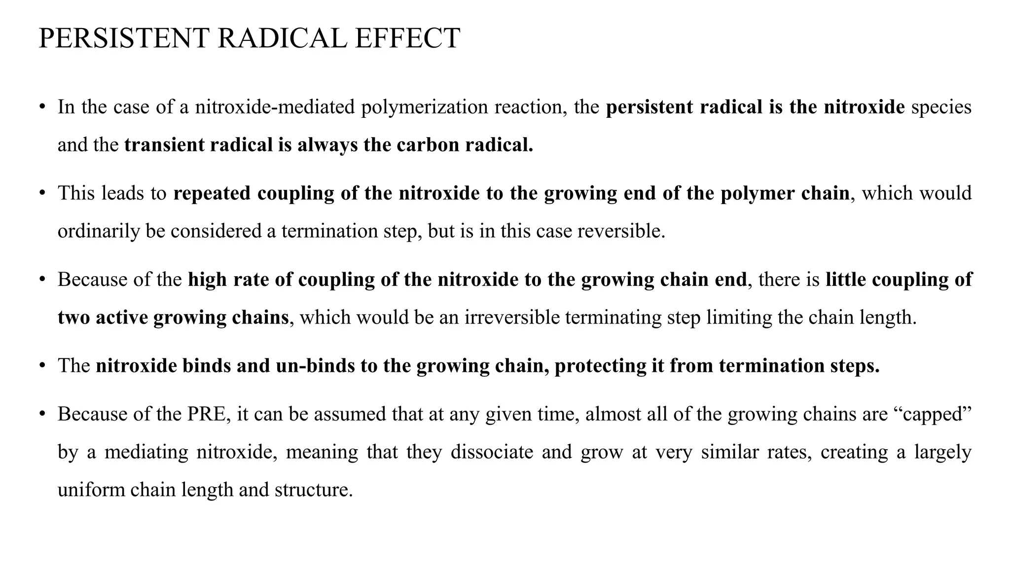 NITROXIDE MEDIATED POLYMERIZATION | PPTX
