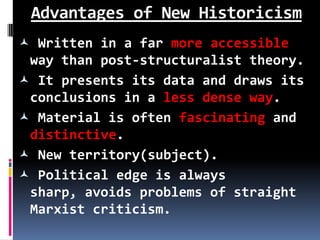 New Historicism | PPTX