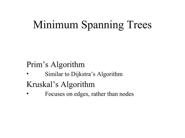 19 prim,kruskal alg. in data structure | PPT