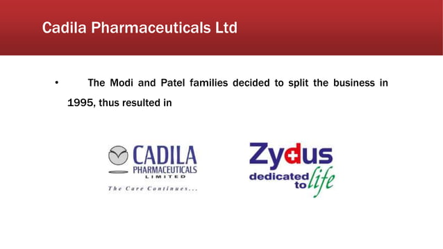 Timeline of Cadila Pharmaceuticals | PPTX | Pharmaceutical Industry | Industries