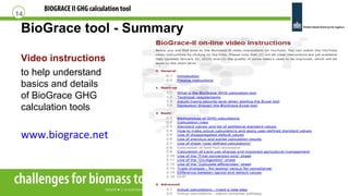 Herramienta BIOGRACE para medida huella de carbono de biocombustibles | PPT