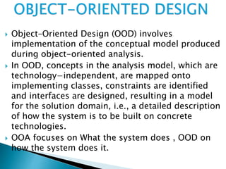 Object Oriented Analysis & Design | PPTX