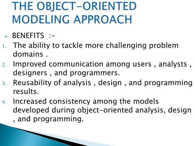 Object Oriented Analysis And Design Ppt