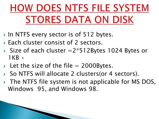 Microsoft Windows File System in Operating System | PPTX