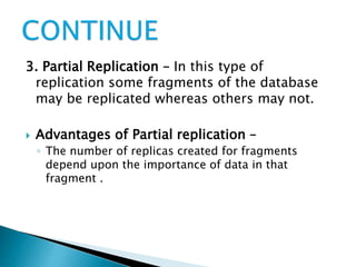 Replication Techniques for Distributed Database Design | PPT