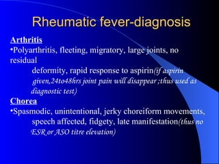 Rheumatic fever & acute rheumatic heart disease Rheumatic fever & acute ...