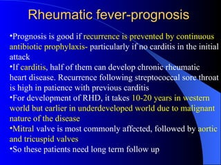 Rheumatic fever & acute rheumatic heart disease Rheumatic fever & acute ...
