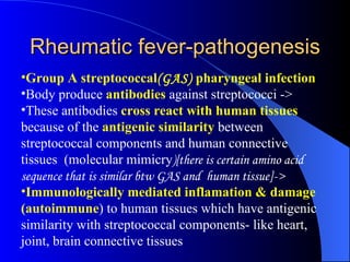 Rheumatic fever & acute rheumatic heart disease Rheumatic fever & acute ...