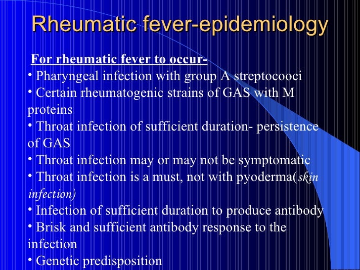 Rheumatic fever & acute rheumatic heart disease Rheumatic fever & a…