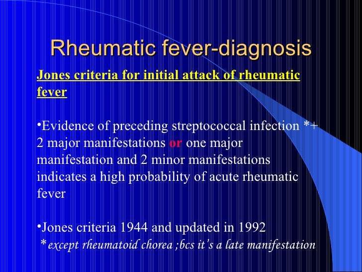 Rheumatic fever & acute rheumatic heart disease Rheumatic fever & a…