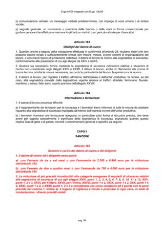 Segnaletica di sicurezza - Materiale didattico | PDF