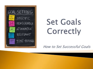 Set goals correctly | PPTX