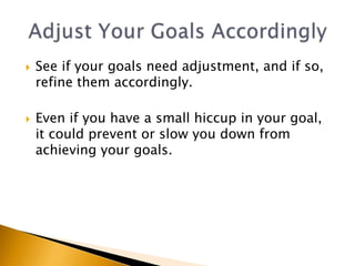 Set goals correctly | PPTX